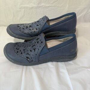 JBU | Shoes | Jbu By Jambu 9 Slip On Loafers Wildflower Blue Contoured ...